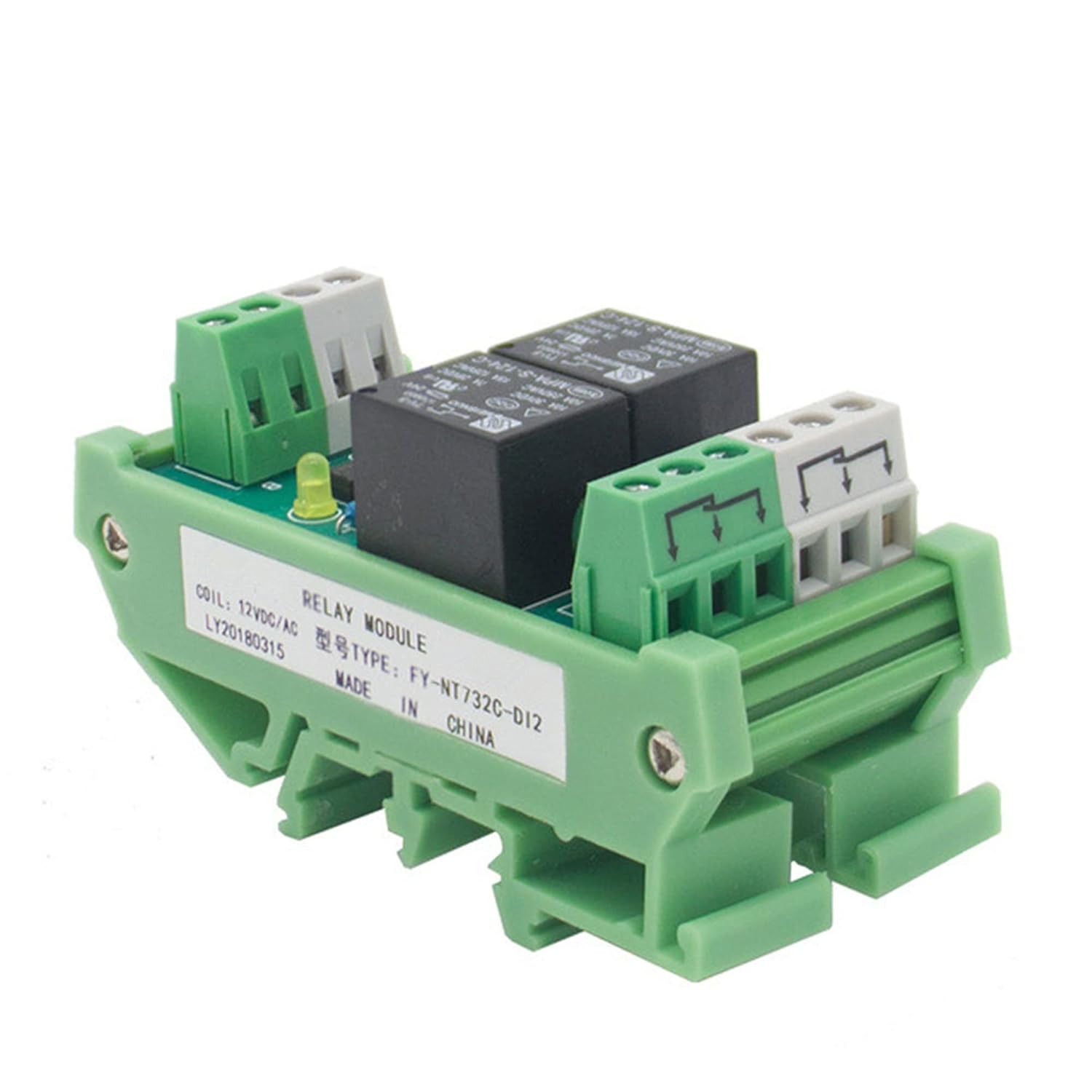 GAEYAELE 2 Channel Relay Module AC/DC 12V Relay Interface : Amazon.ca ...