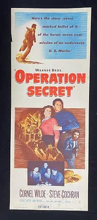 Amazon.com: MOVIE POSTER: Operation Secret Original Insert Movie Poster ...