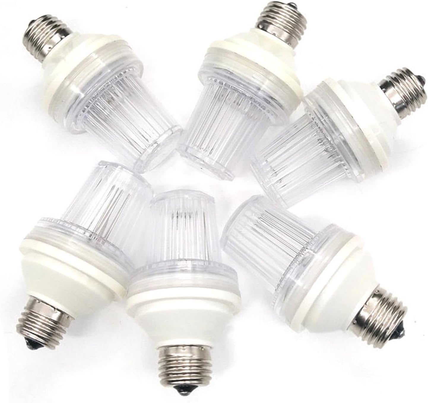 Jawtach 6pcs AC 120V LED Strobe Light Bulbs with E27 Medium Base, 18 ...