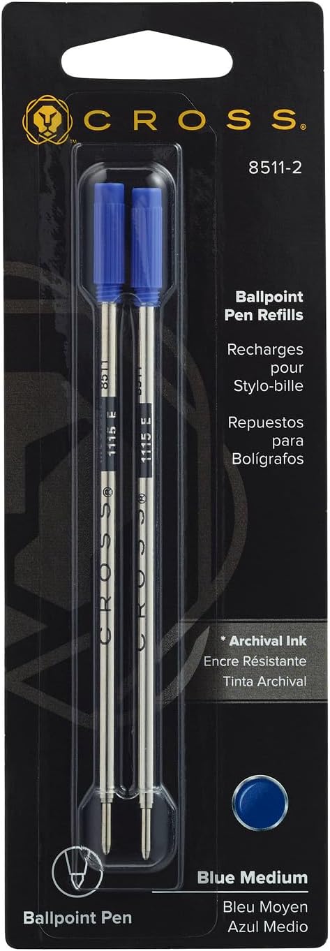 CROSS 8511-2 Original Standard Refill for Ballpoint Pens, Medium Point ...