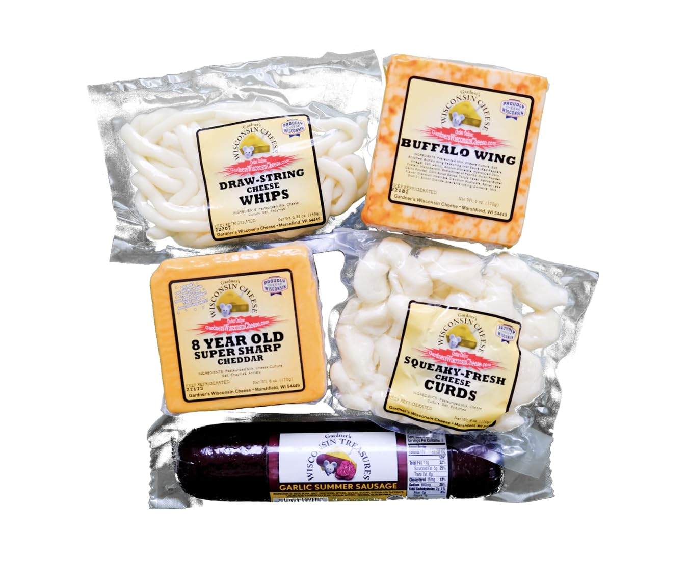 Amazon.com: Gardner's Wisconsin Cheese and Sausage, Wisconsin Cheese ...