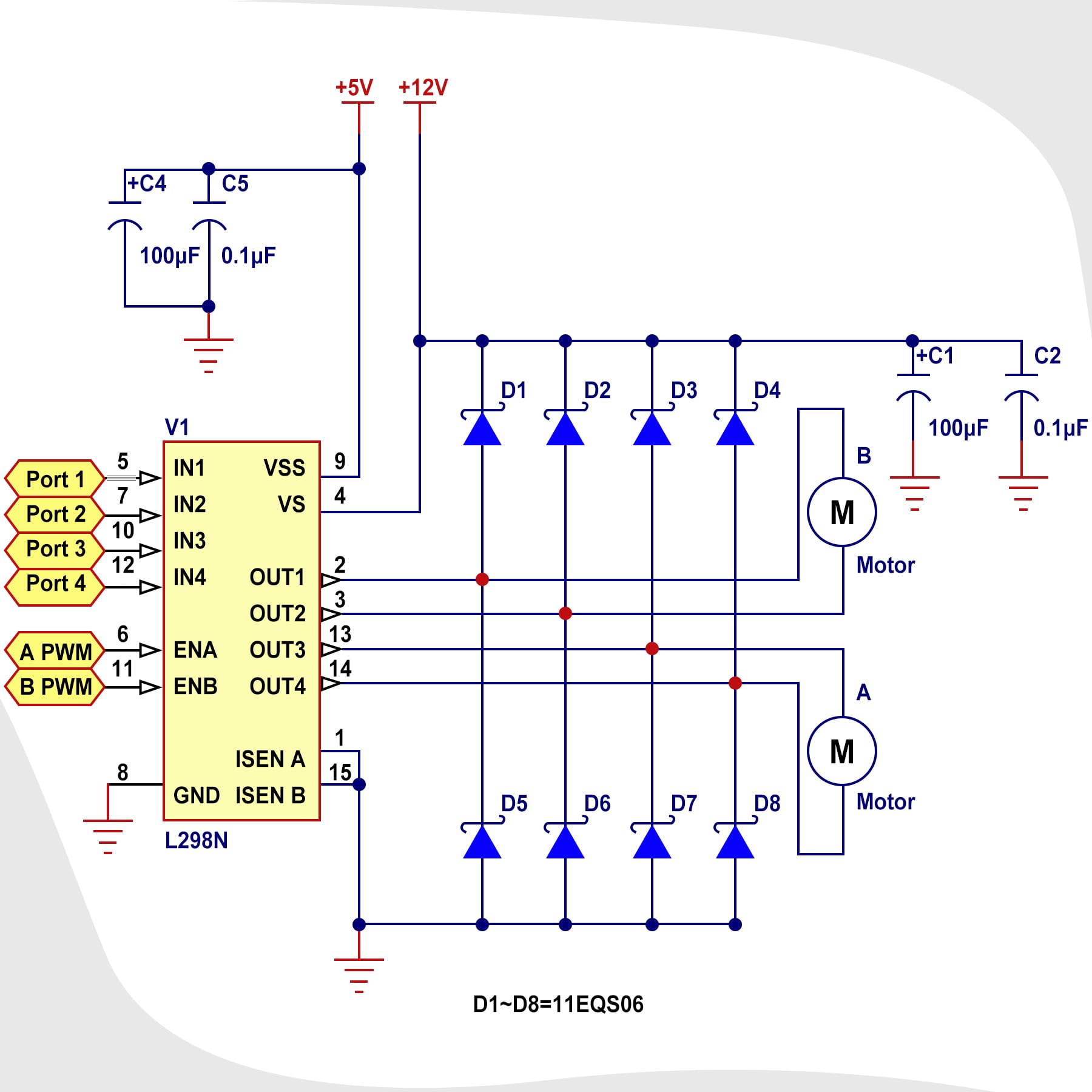 Snapklik.com : L298N Motor Driver Controller Board - DC Dual H-Bridge ...