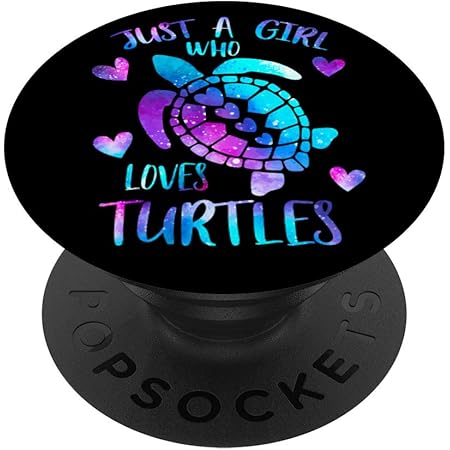 Amazon.com: Sea Turtle Rose Blush PopSockets PopGrip: Swappable Grip ...