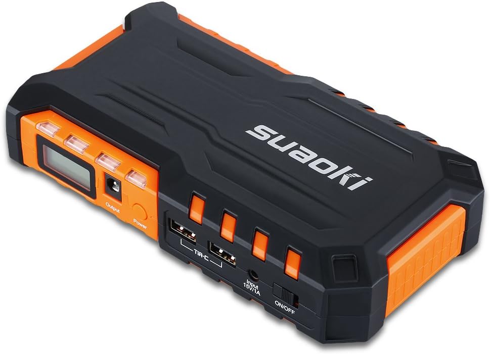 suaoki 18000 mAh Multi-Function Car Battery Start Booster With Power ...