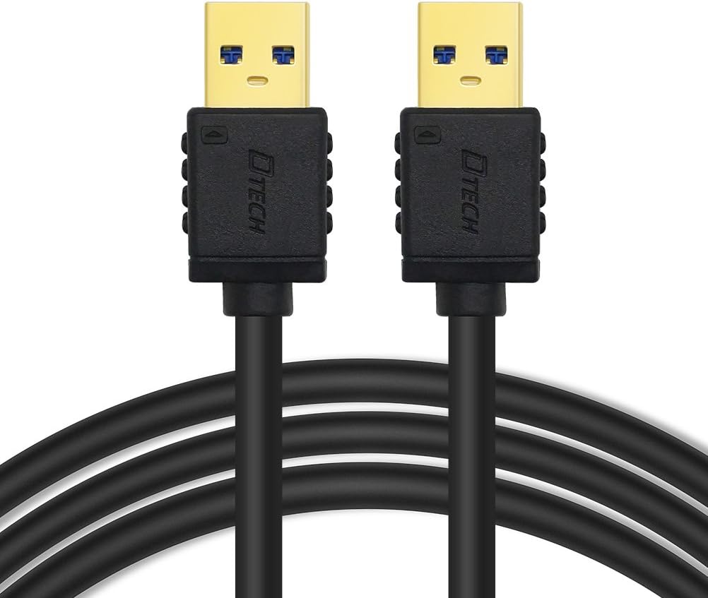DTech USB 3.0 Male to Male Data Cable 2 Meters Transfer Extension Cable ...