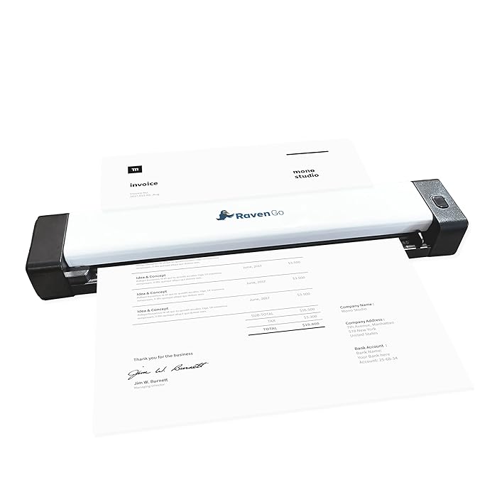 Buy Raven Go Portable Mobile Document Scanner for PC and Mac with ...