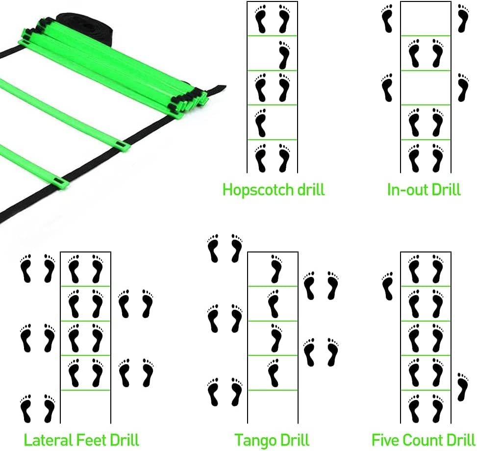 Snapklik.com : Speed & Agility Ladder Training Equipment Set, Includes ...
