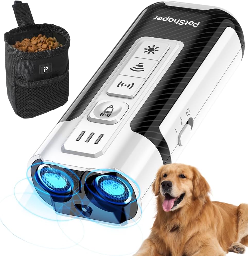 Petshaper 4-in-1 Ultrasonic Anti Barking Device for Dogs - Safe ...