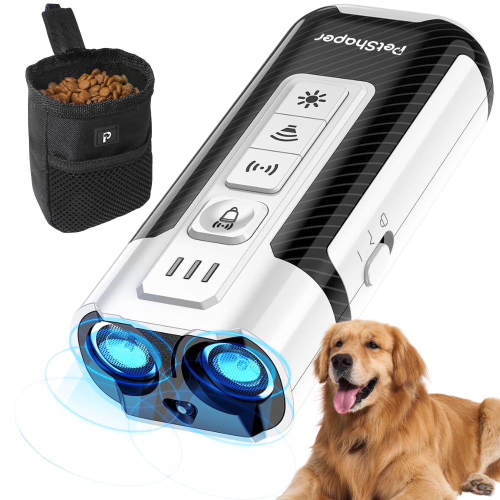 Petshaper 4-in-1 Ultrasonic Anti Barking Device for Dogs - Safe ...