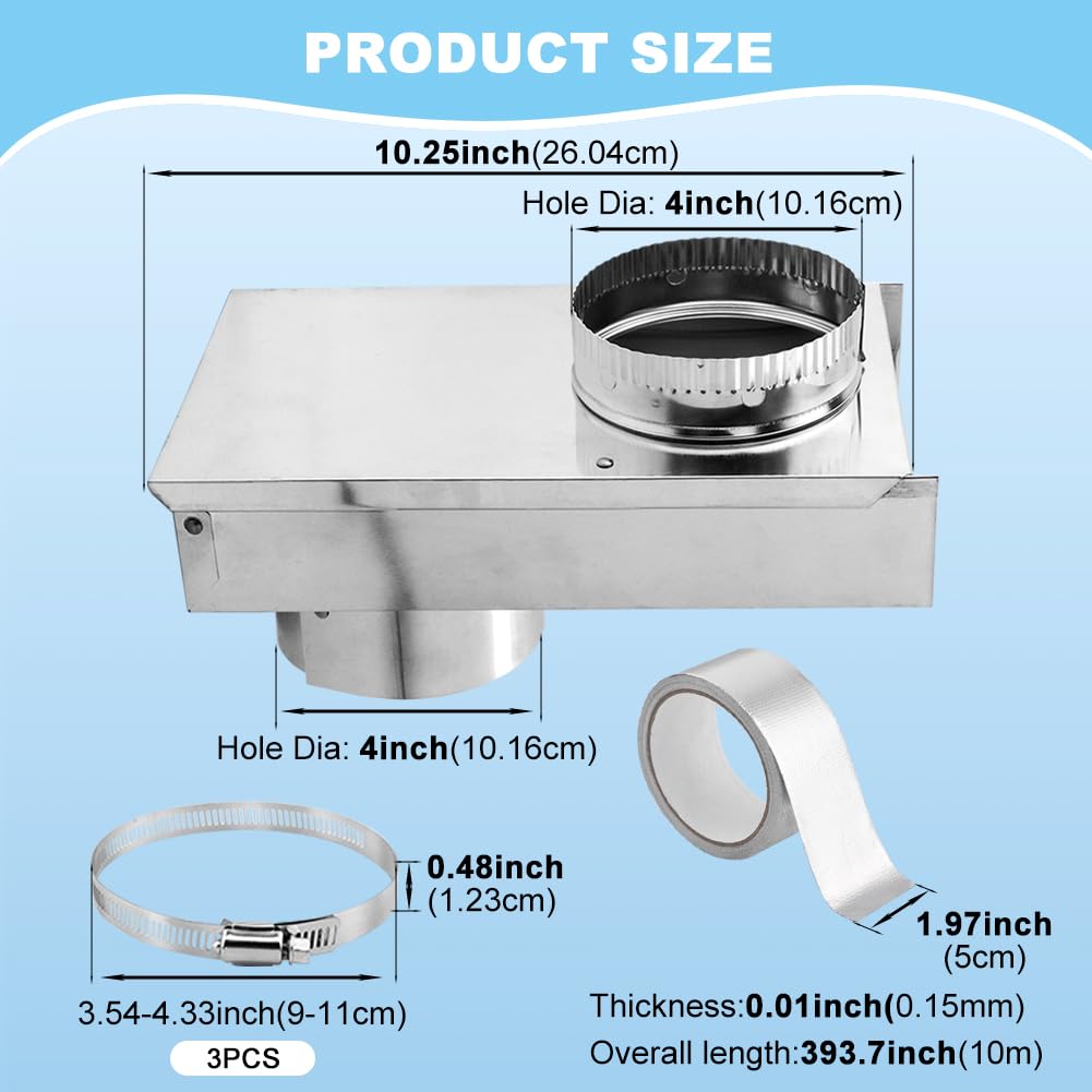 Snapklik.com : Adjustable 0-5" Periscope Dryer Vent Kit,Dryer ...