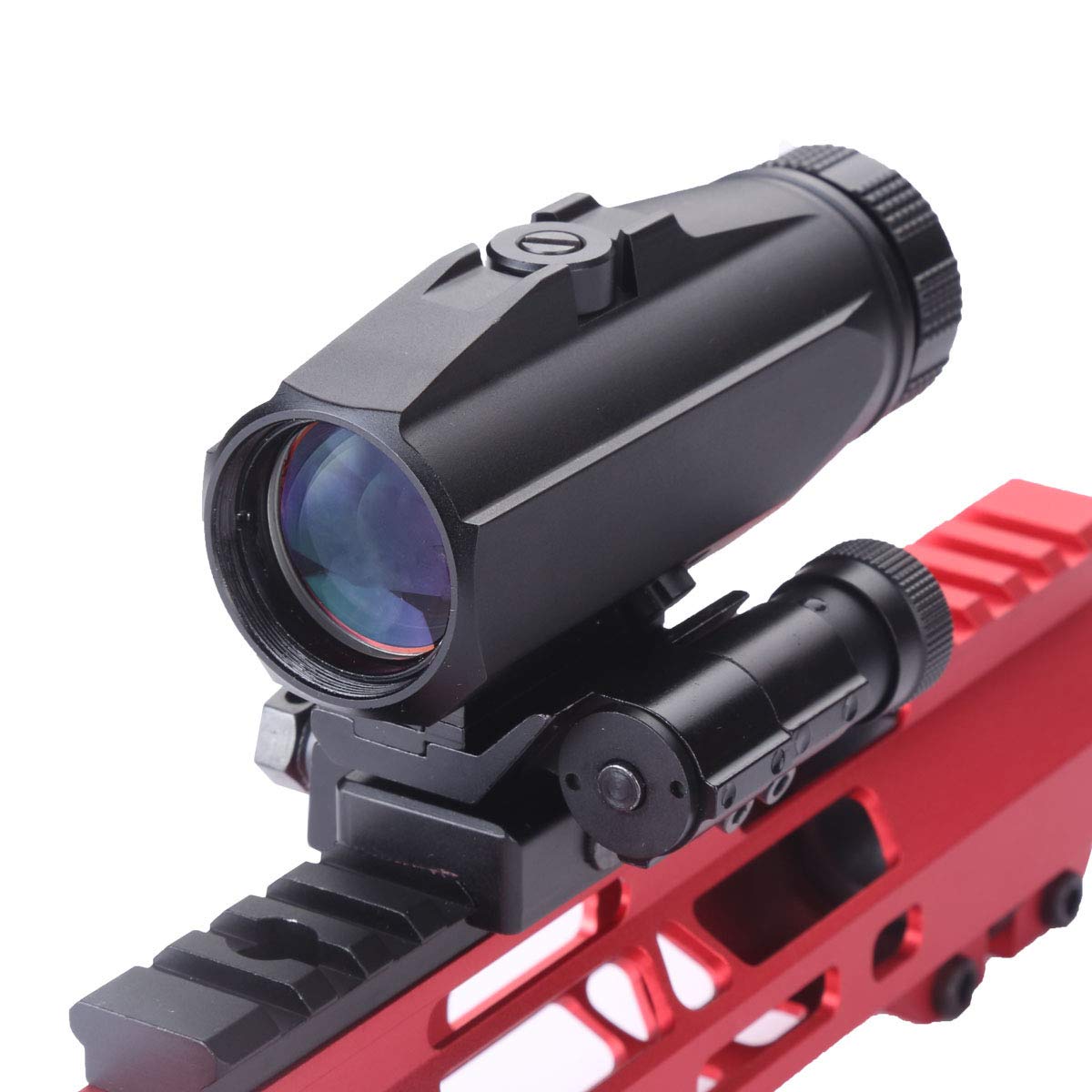 Buy Funpoweroptics 3X Red Dot Magnifier Hunting Magnifier with Flip to ...