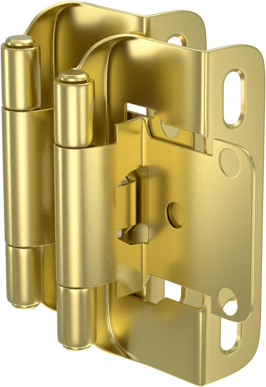 10 Pair Pack - Cosmas 18650-BB Brushed Brass Self Closing Partial Wrap ...