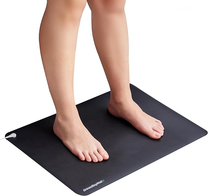 Amazon.com: GroundingWell - Grounding Mat for Feet with 15ft Cord, 50K ...