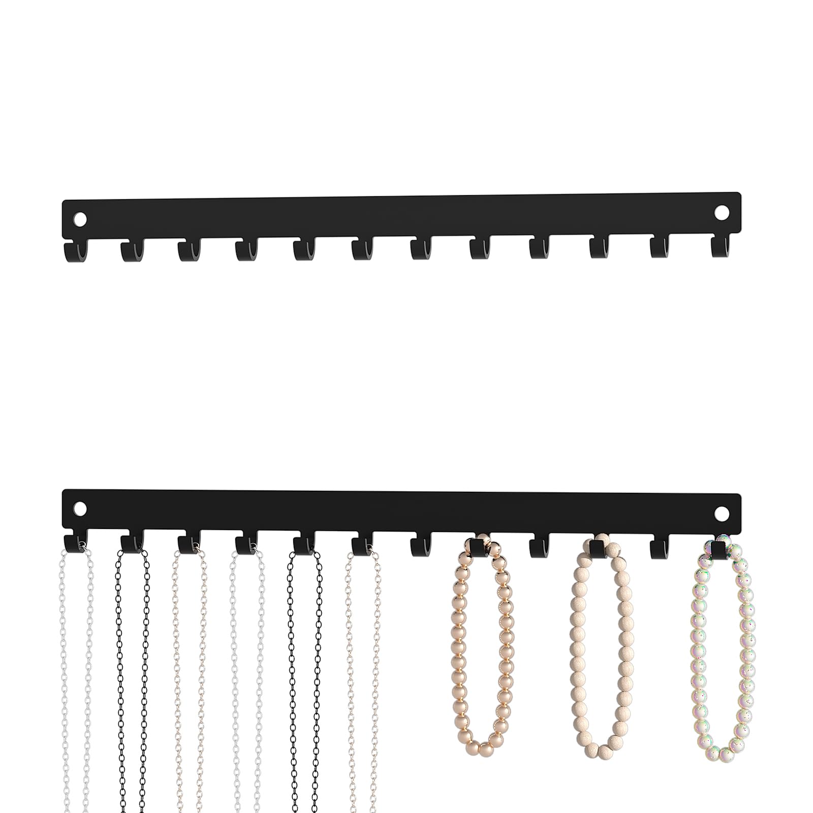 Amazon.com: KunGe Necklace Holder Wall, Necklace Organizer with 12 ...