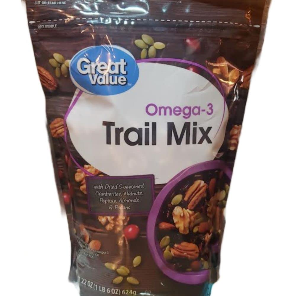 Amazon.com: Great Value Omega3 Trail Mix, 22 Oz (Pack of 1) : Grocery ...