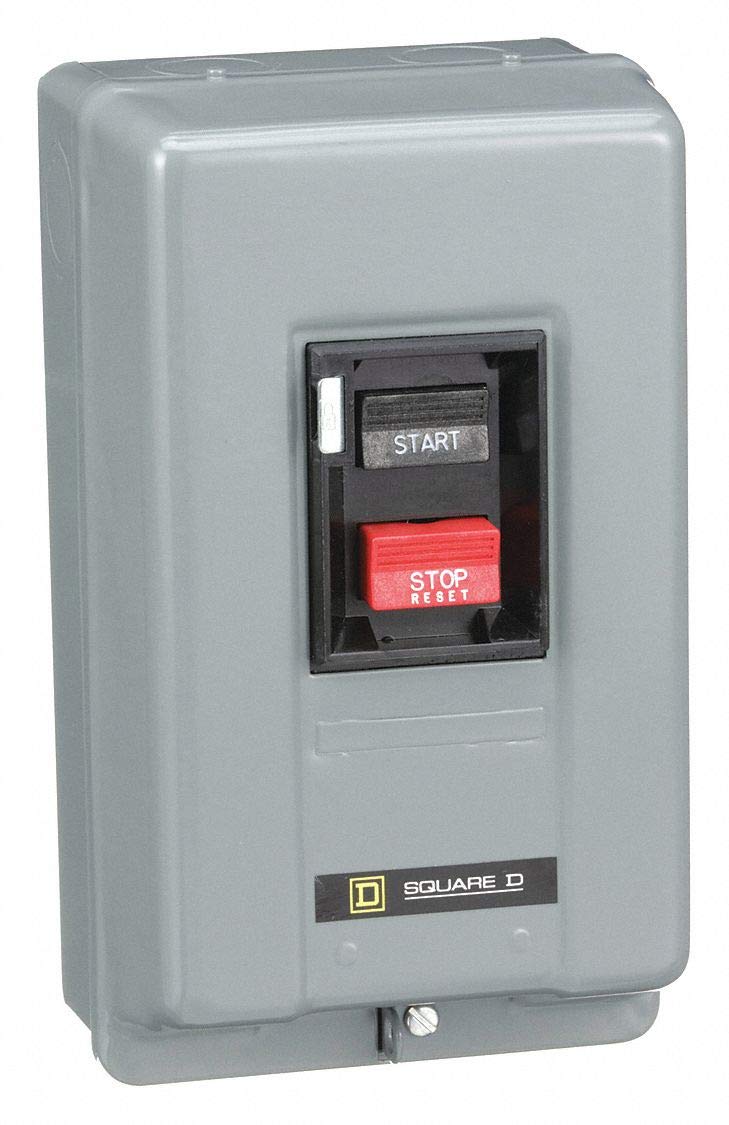 Square D Push Button Manual Motor Starter, Enclosure NEMA Rating 1, 18 ...