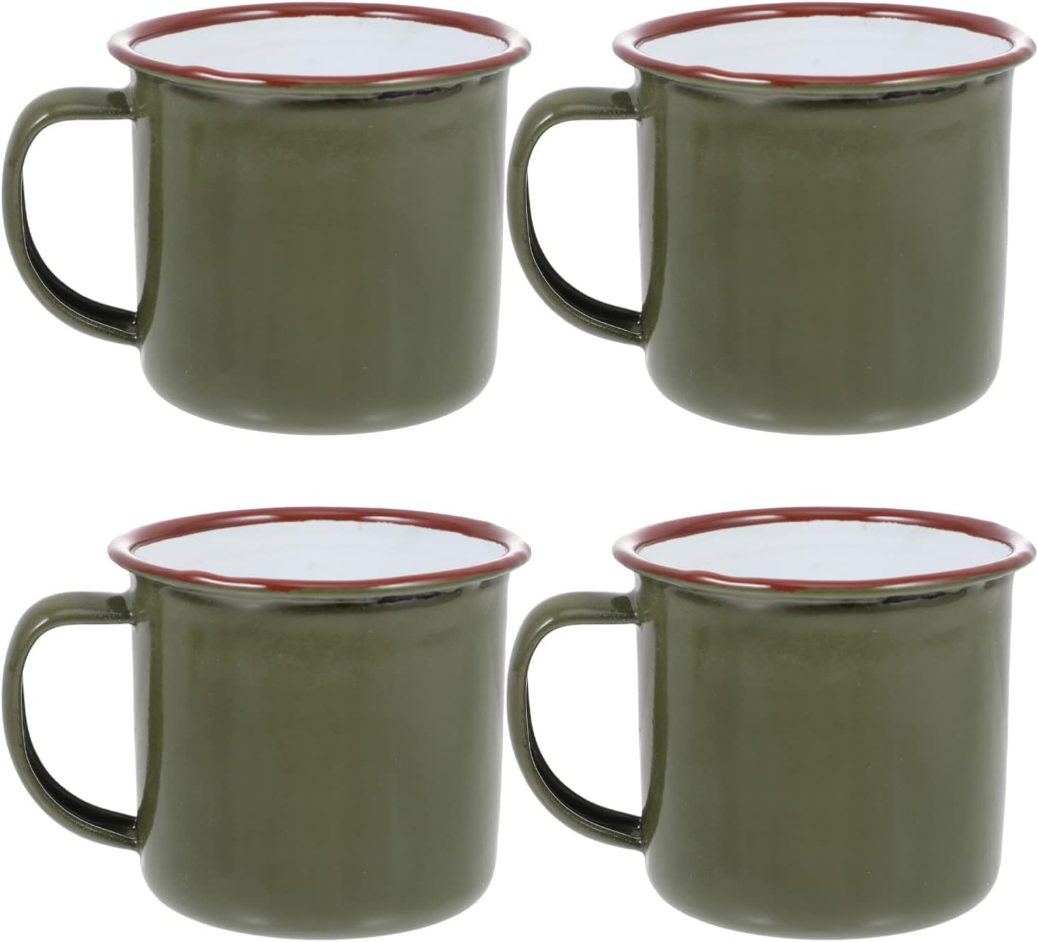 Amazon.com | PAREKS Vintage Enamelware 4pcs Enamelware Coffee Mug ...