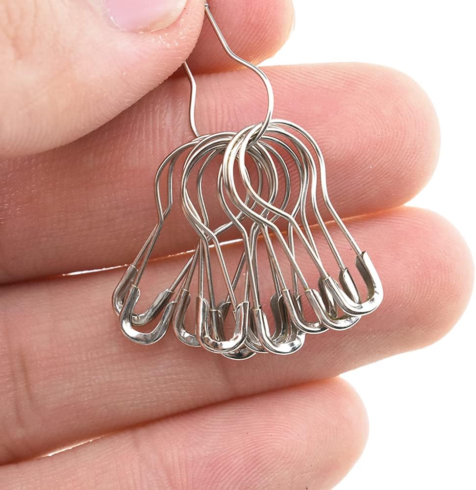 Amazon.com: Hahiyo Bulb Metal Gourd Safety Pins 22mm Length Needle ...