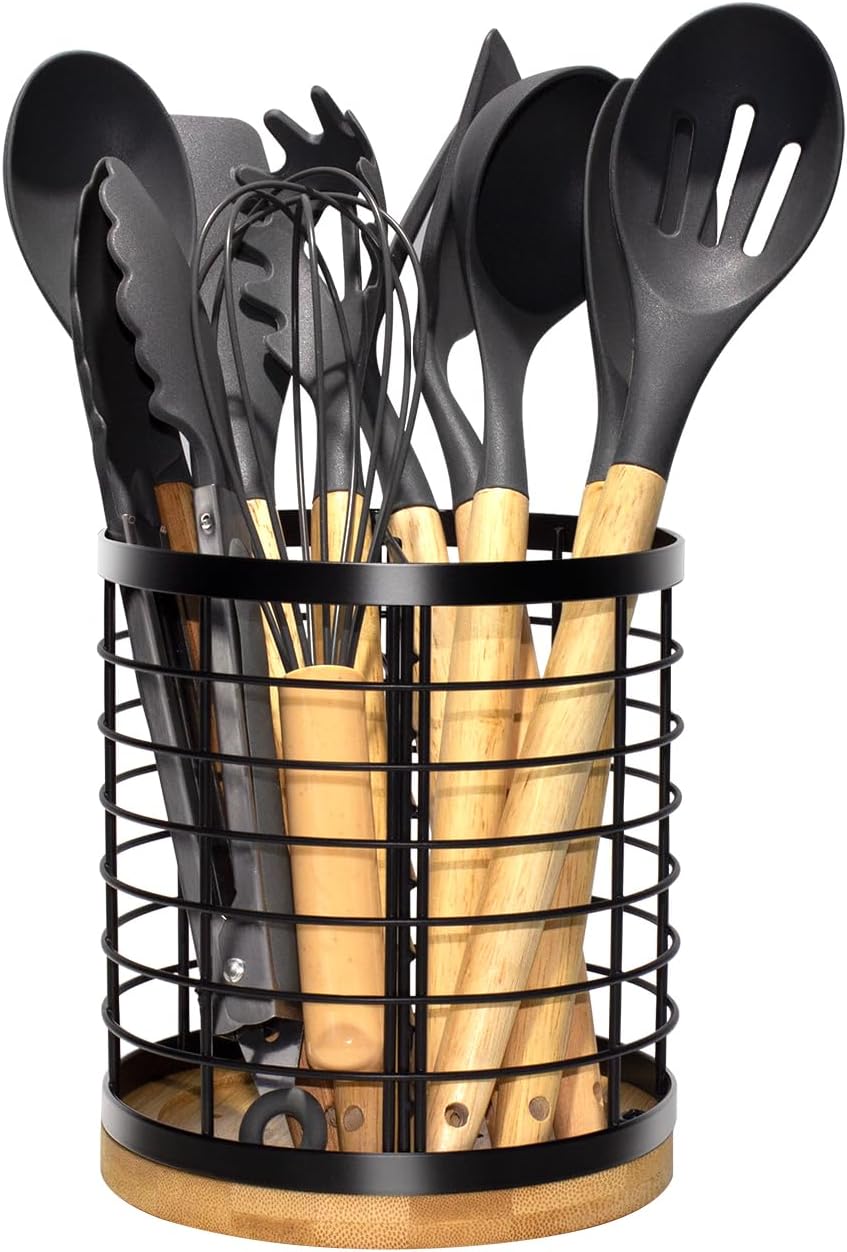 Amazon.com: LIVSMON Utensil Holder for Kitchen Counter with Removable ...