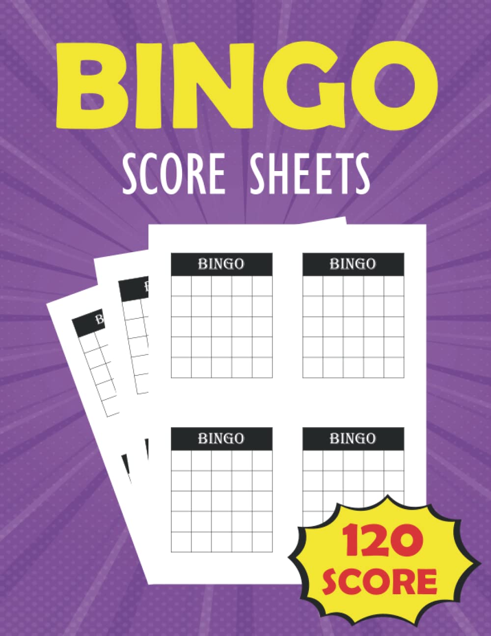 Bingo Score Sheets Blank Bingo Cards Bingo Paper Cards Sheets ...