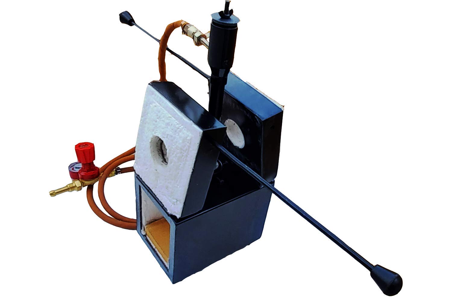 Knife Making Kit Dual Burner Propane Gas Forge - 100,000 BTU Stainless ...