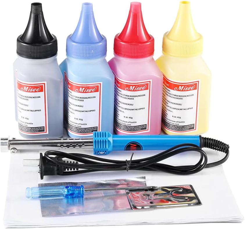 Amazon.com: Misee Toner Refill Kit Compatible for HP 204A 204X CF510A ...