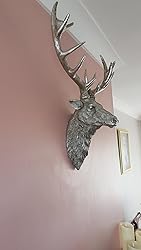 Wall Art - Resin Stag Wall Art – Stags Head : Amazon.co.uk