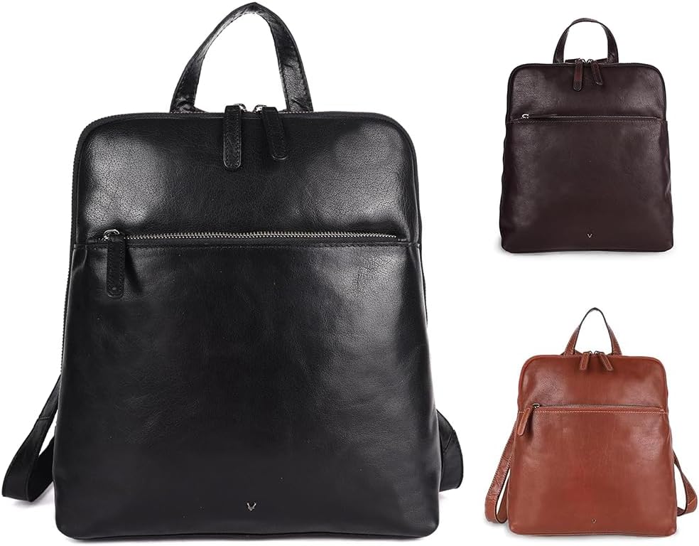Amazon.com: VILENCA HOLLAND Genuine Leather Backpack for Women - 12.5 ...