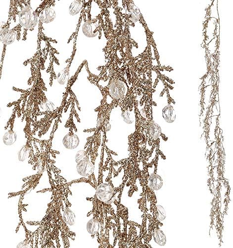 Amazon.com: RAZ Imports Star of Wonder 6' Glittered Ice Garland : Home ...