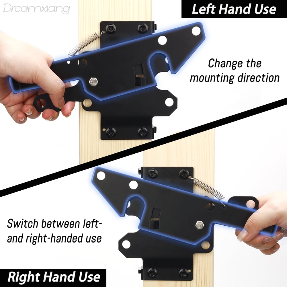 Snapklik.com : Dreamxiang Self Locking Gate Latch, Post Mount Automatic ...