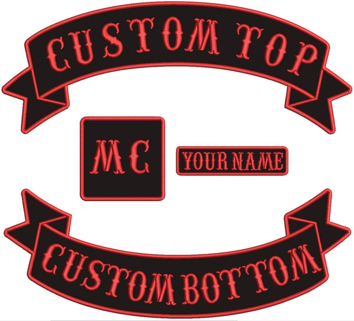 Amazon.com: Custom Embroidered Motorcycle Patches,Personalized ...