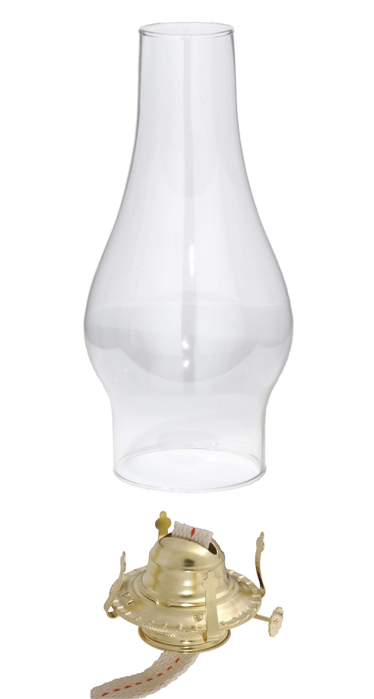 Amazon.com: B&P Lamp® #2 Kerosene Lamp Burner and 3" by 8" Clear ...