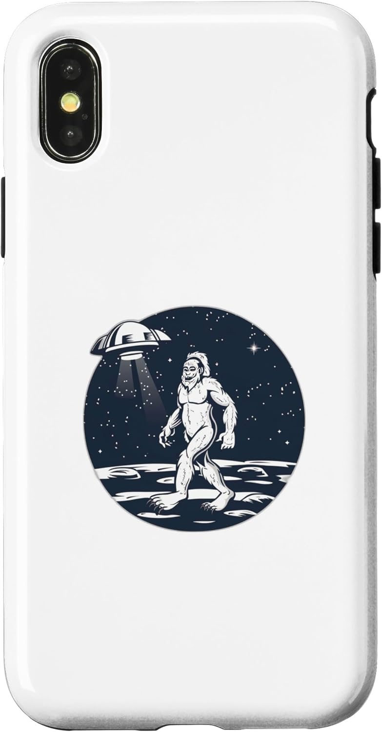 Amazon.com: iPhone X/XS Big Foot Alien UFO Moon Planets Astronaut ...
