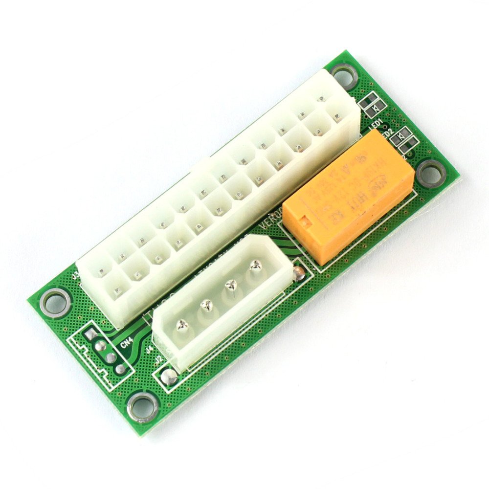 Buy XT-XINTE ATX 24Pin to Molex 4Pin Dual PSU Power Supply Sync Starter ...