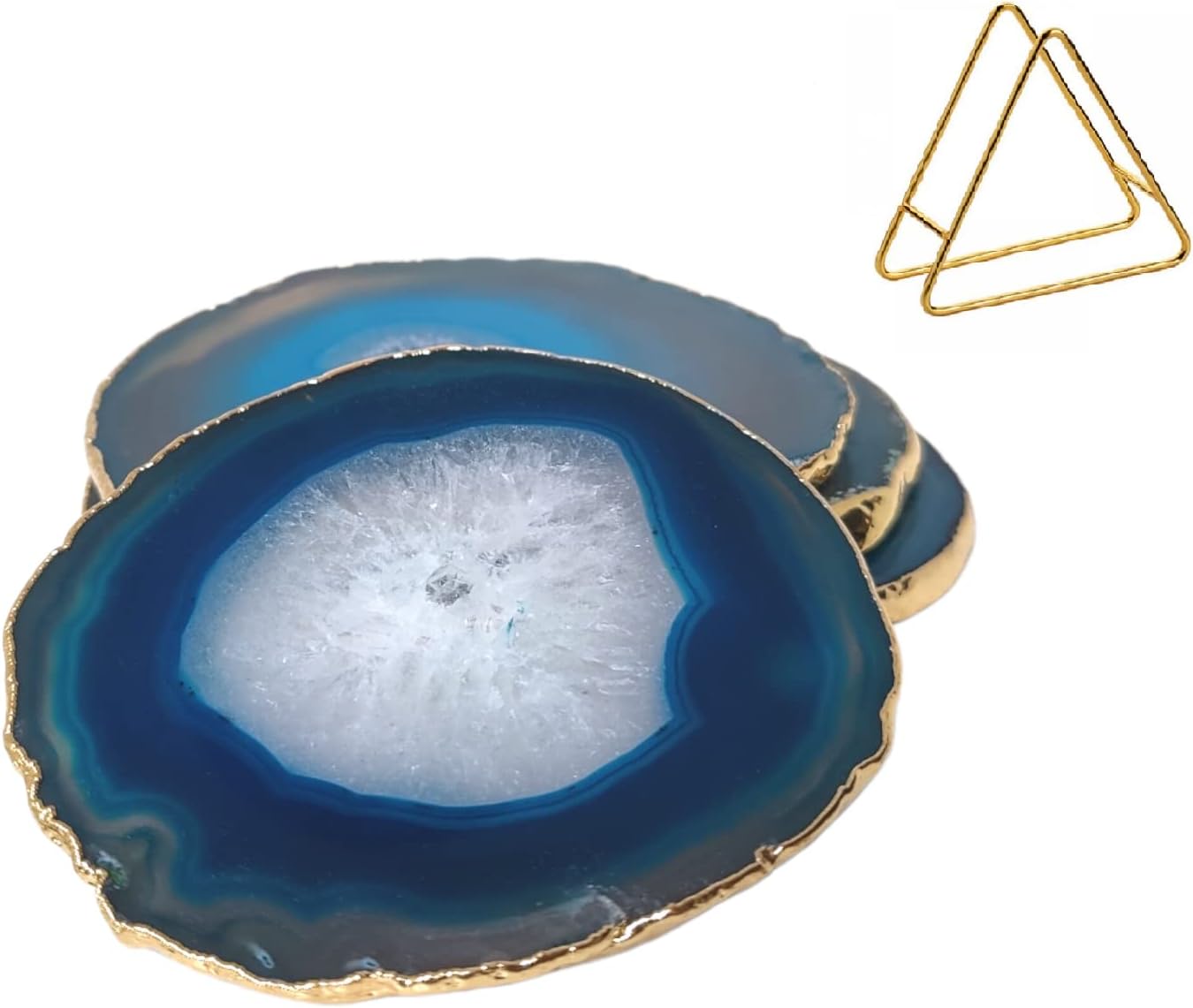 Amazon.com: DHYz Agate Coasters - Set of 4 Geode Agate Slices Round ...
