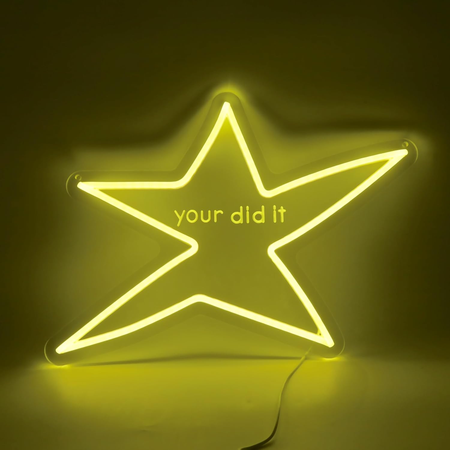 Star Classroom Neon Sign,Your Did It Star LED Neon Light Sign for ...