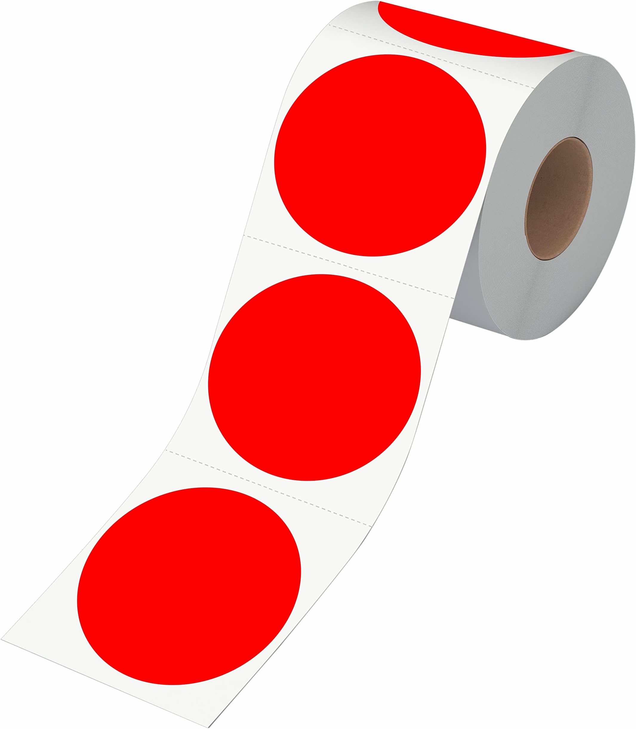 Amazon.com : 500 PCS Round Red Color Coding Circle Dots Inventory ...