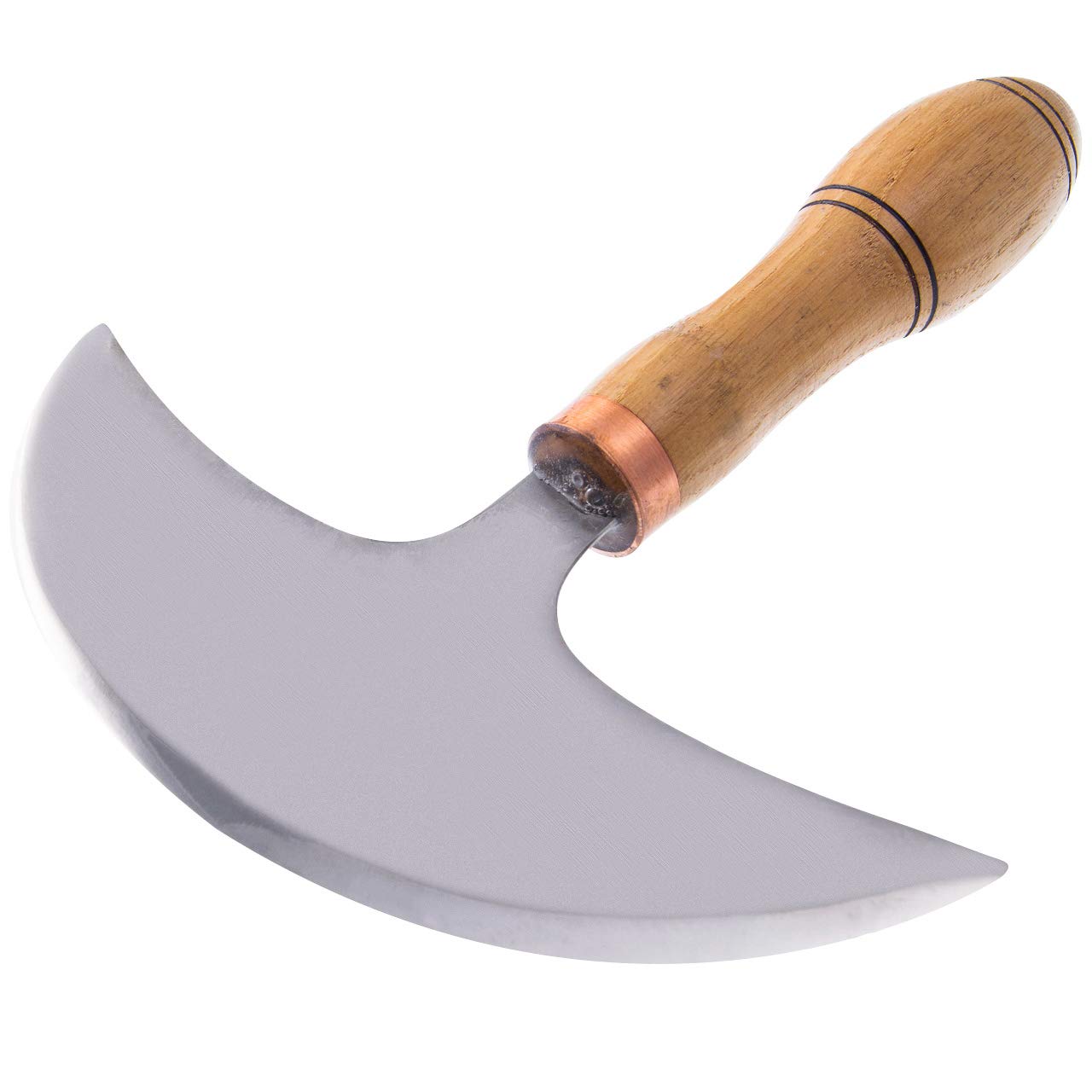 Round Leather Knife. Doubled Edged Rounded Knife EXTRA LARGE - 6.5 ...