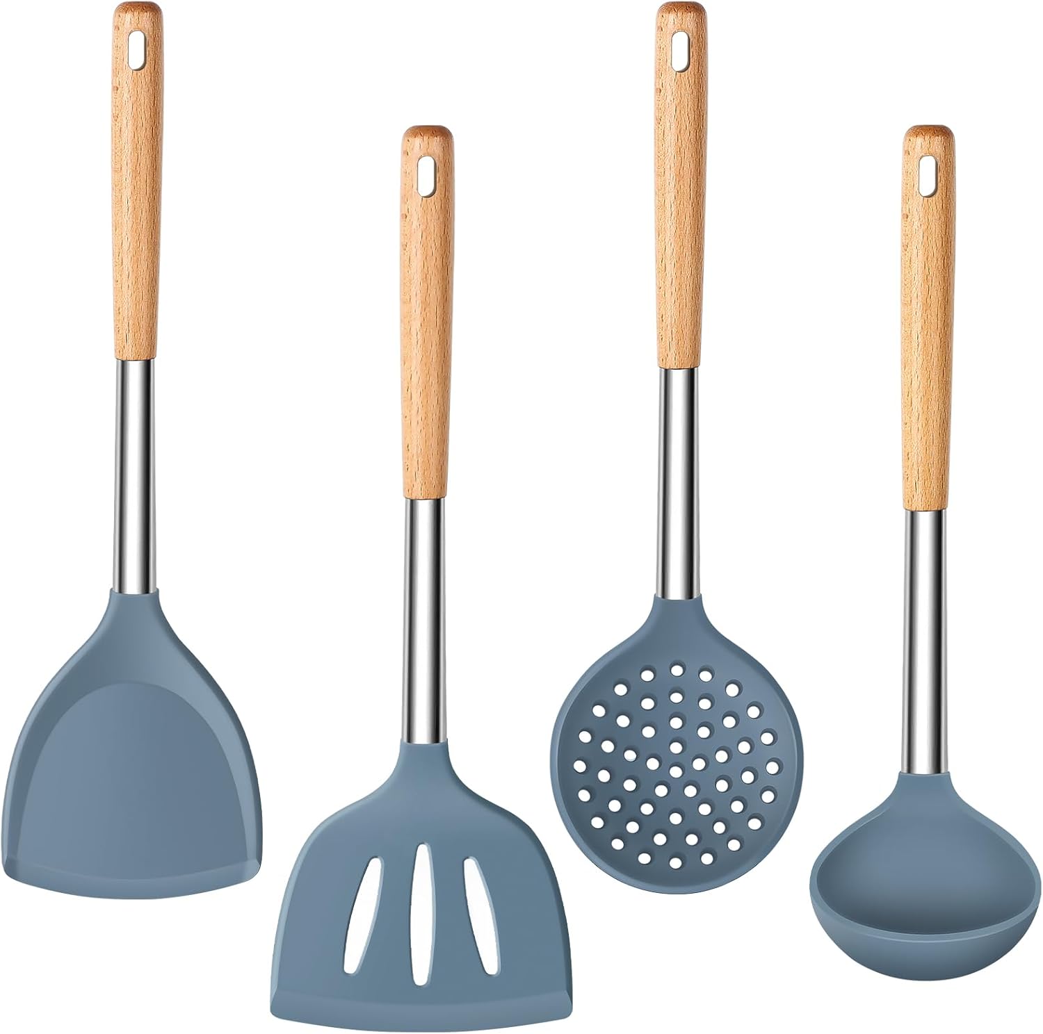 Amazon.com: Niulife Kitchen Gadgets Silicone Spatula,4Pcs Large Kitchen ...