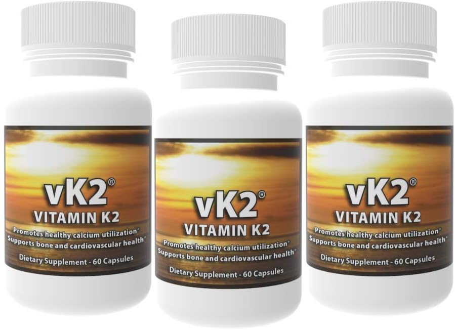 Amazon.com: 3 Pack of vK2 -Vitamin K2 (mk4 and mk7) : Health & Household