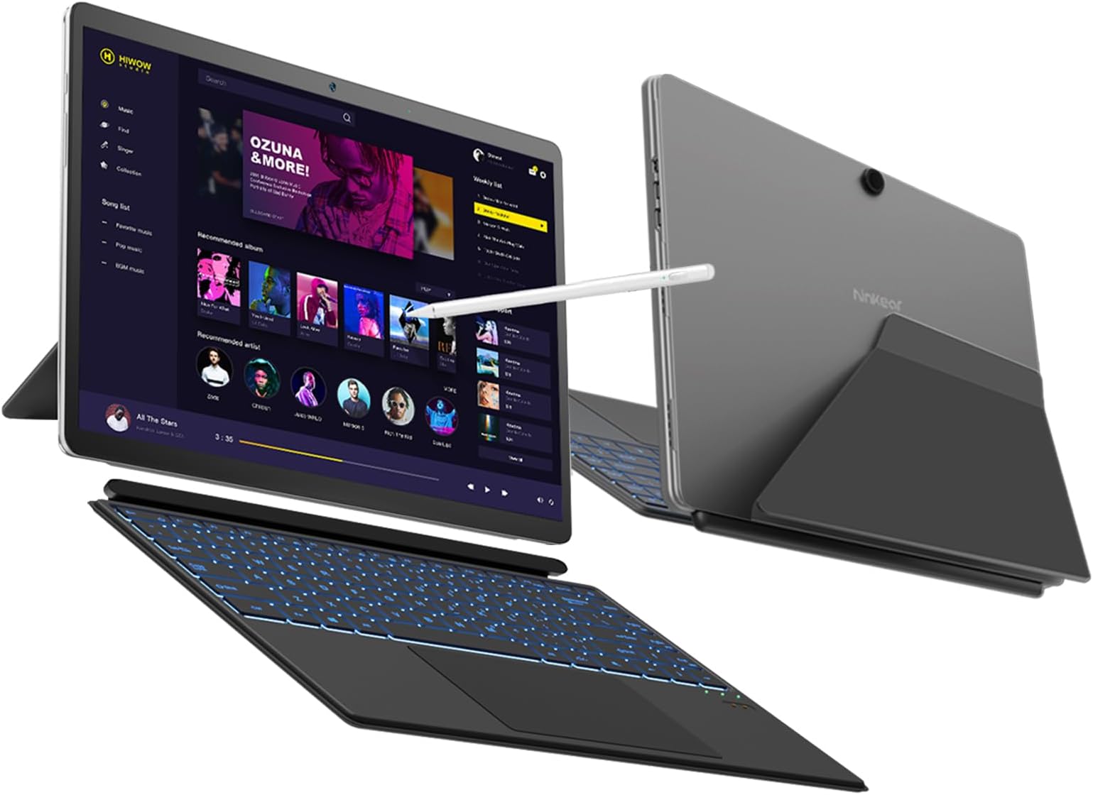 Ninkear T40 2 in 1 Touchscreen Laptop Tablet Inte N100 bis 3,40 GHz 14 ...