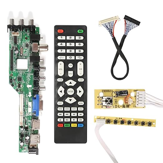 3663 TV Controller Driver Board Digital Signal DVB-C DVB-T/T2 Universal ...