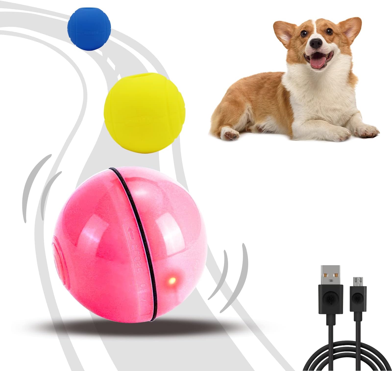 Pet Supplies : Interactive Dog Ball Toys,Durable Motion Activated ...