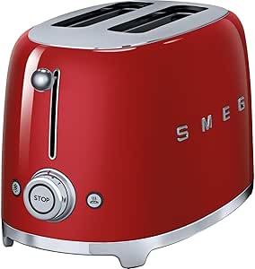 Smeg TSF01RDUK Retro Style 2 Slice Toaster - Red : Amazon.co.uk: Home ...