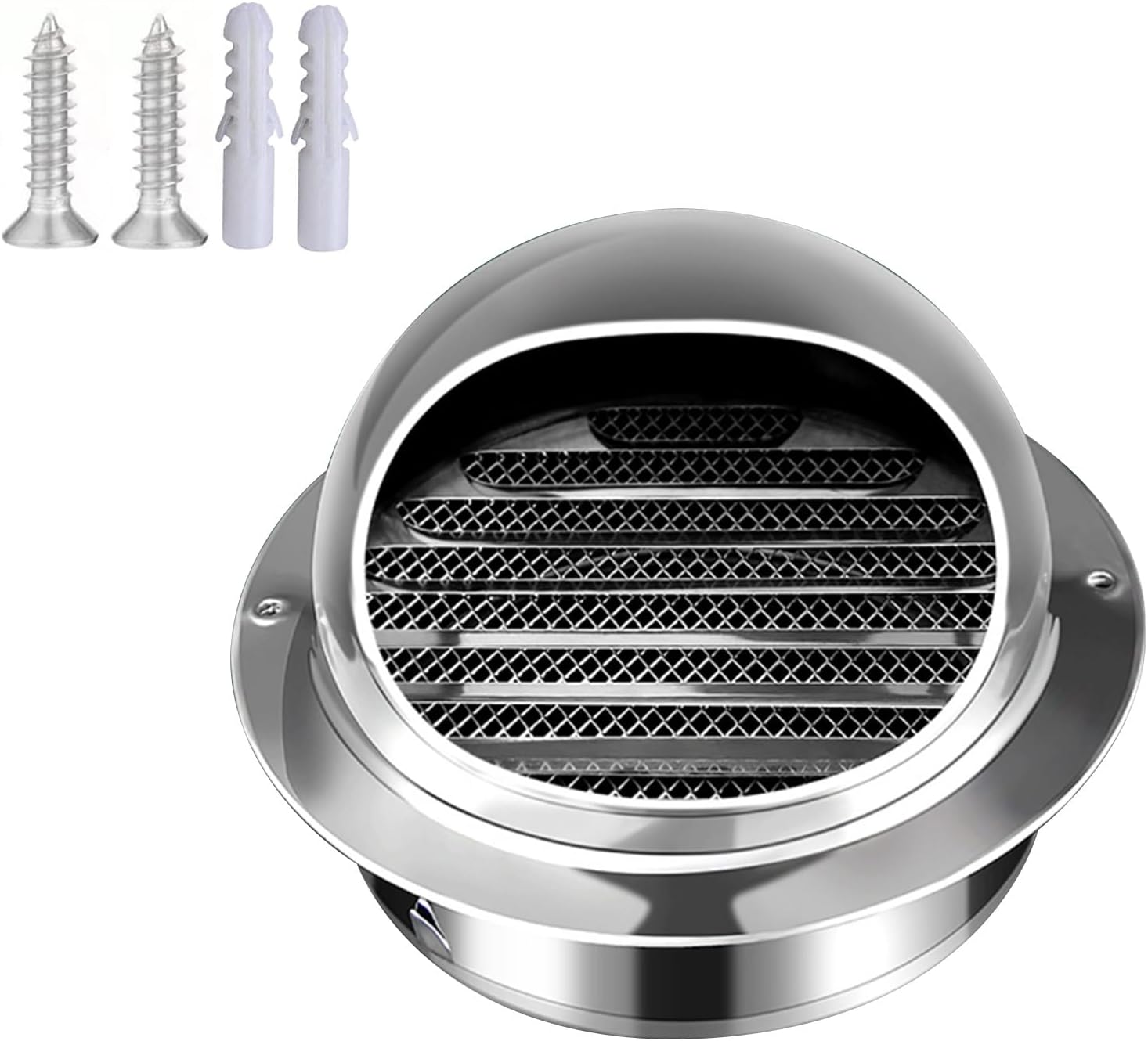 Amazon.com: Stainless Steel Round Vent Cover, Round Soffit Air Vent ...