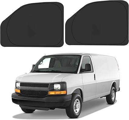 ULROLIT Front Side Window Sun Shade for 1996-2025 Chevy Express Cargo ...