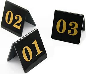 Amazon.com: CHENYUEFA Stackable Table Number Cards, Table Numbers Cycle ...