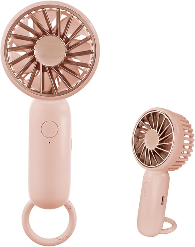 Jsdoin Mini Handheld Fan, Powerful Desk Fan with Buckle, Cute Design 3 ...