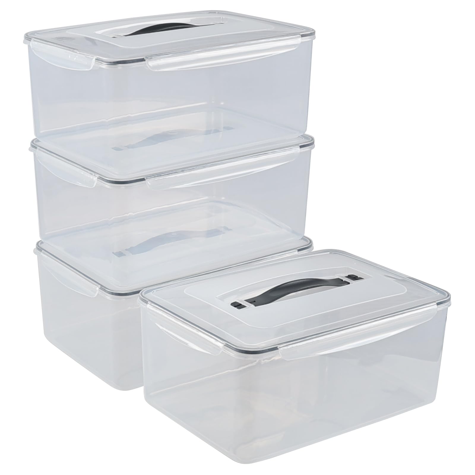Amazon.com - Innouse 4-Pack Rectangular Food Containers with Lid, Clear ...