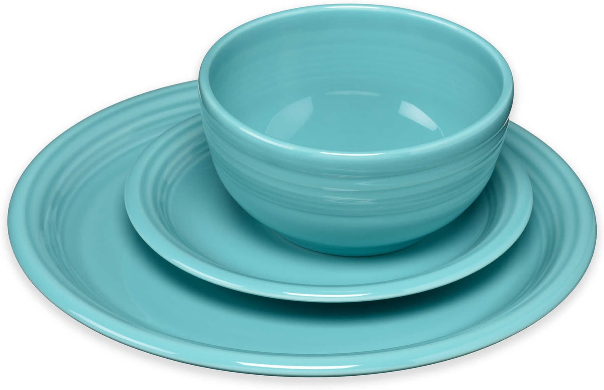 Amazon.com | Fiesta 3 Piece Bistro Set, Turquoise: Dinnerware Sets